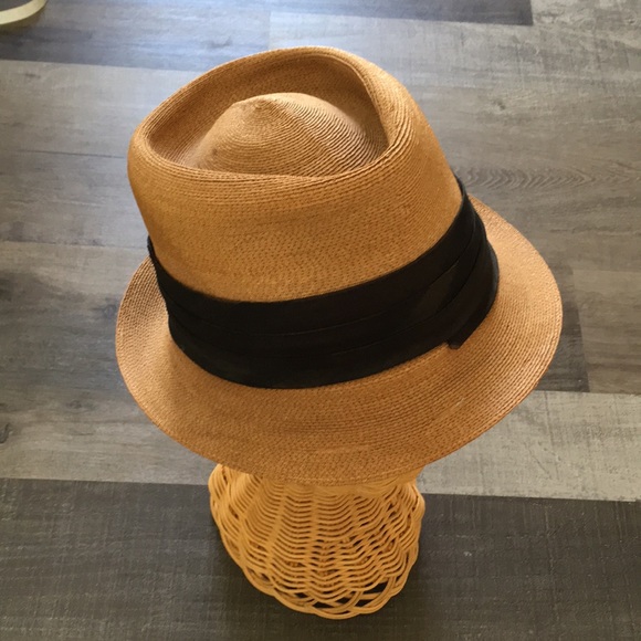 Vintage | Accessories | Vintage Cavanagh Hats New York Fedora 7 8 Tan ...